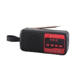 רדיו טרנזיסטור BT FM MIR 500MFMR בצבע שחור אדום | Office Depot